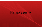 Les rimes 2