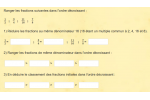 Ranger des fractions dans l'ordre décroissant (détaillé)