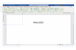 L'écran Word 2021