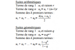 Définition et calcul de base des suites arithmétiques et géométriques