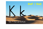 Wörter mit K, k Teil 1: Bilder und Namen zuordnen (Hörverstehen, DaF ...