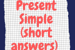 Present Simple Short Answers