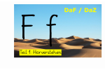Wörter mit F, f Teil 1: Bilder und Namen zuordnen (Hörverstehen, DaF ...