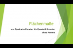 Flächenmaße ohne Komma - Level 2