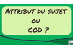 L'attribut du sujet : différencier attribut et COD