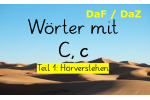 Wörter mit C, c: Bilder und Namen zuordnen (Hörverstehen, DaF/DaZ Teil 1)