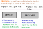 Spójnik - notatka + prezentacja