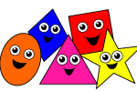 Geometrinės figūros (trikampis, kvadratas, apskritimas)