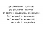 Odmiana czasownika POWINIEN