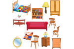 My house. Furniture.